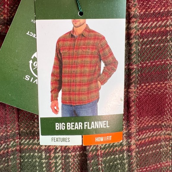 Orvis | Shirts | Orvis Flannel Shirt Jacket Mens Size Xl Big Bear Heavy ...